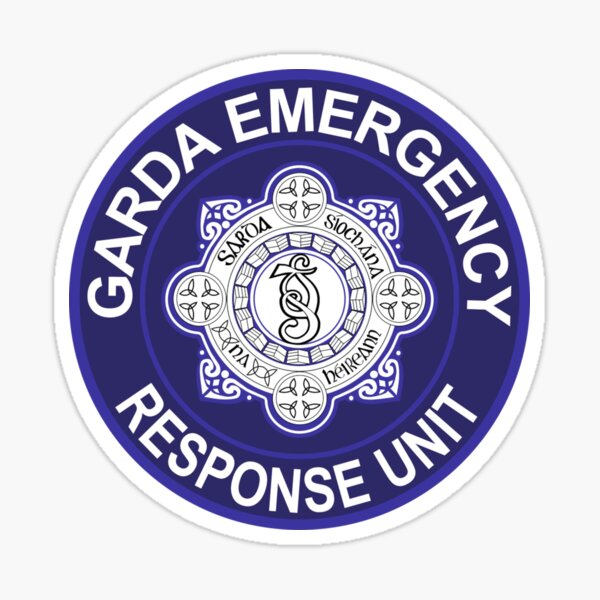 "Badge of Garda Emergency Response Unit" Sticker for Sale by Shav ...