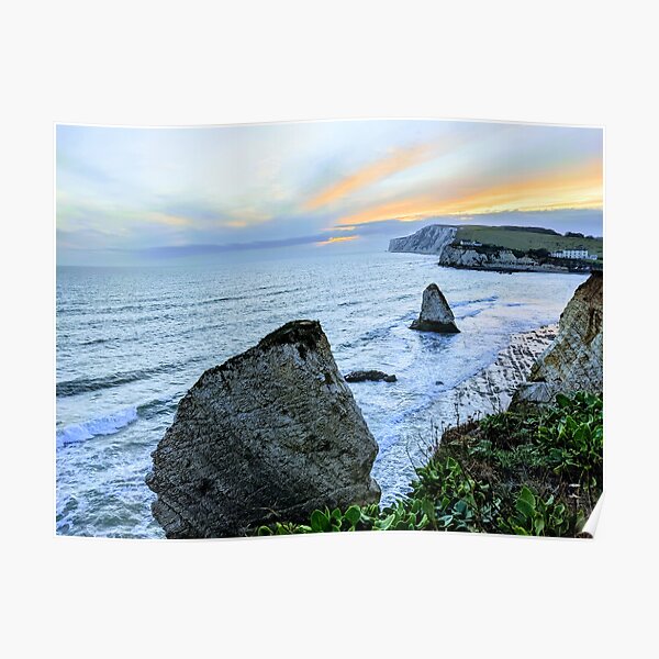"Freshwater Bay, Isle of Wight" Poster for Sale by Matalino | Redbubble