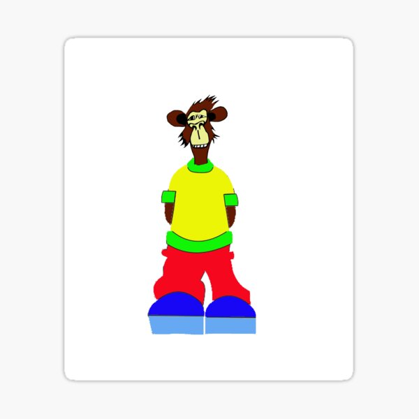 "hip hop monkey" Sticker by espoirforever | Redbubble