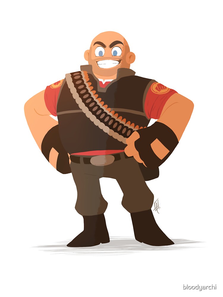"TF2 Heavy" Sticker by bloodyarchi | Redbubble