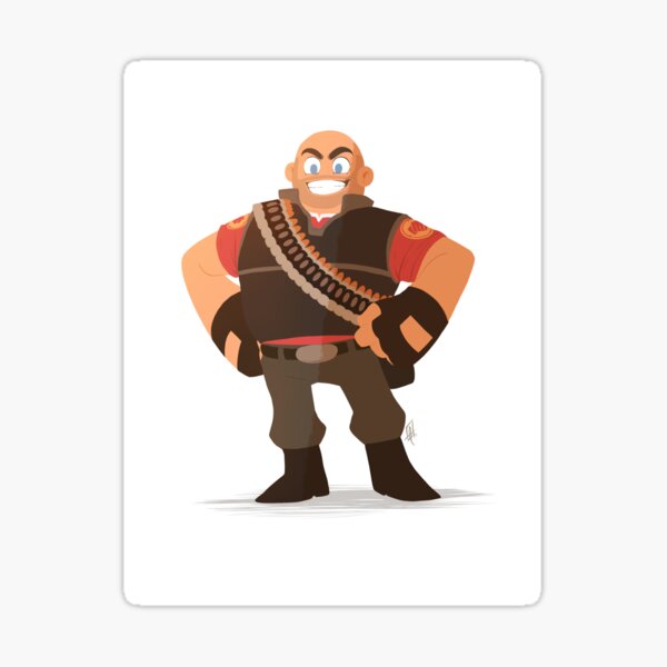 "TF2 Heavy" Sticker by bloodyarchi | Redbubble