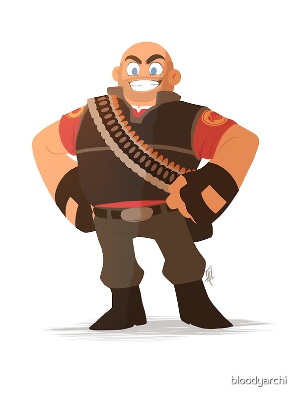 "TF2 Heavy" by bloodyarchi | Redbubble