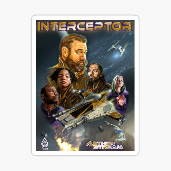 "Aetherstream Interceptor" Sticker for Sale by dcleyne | Redbubble