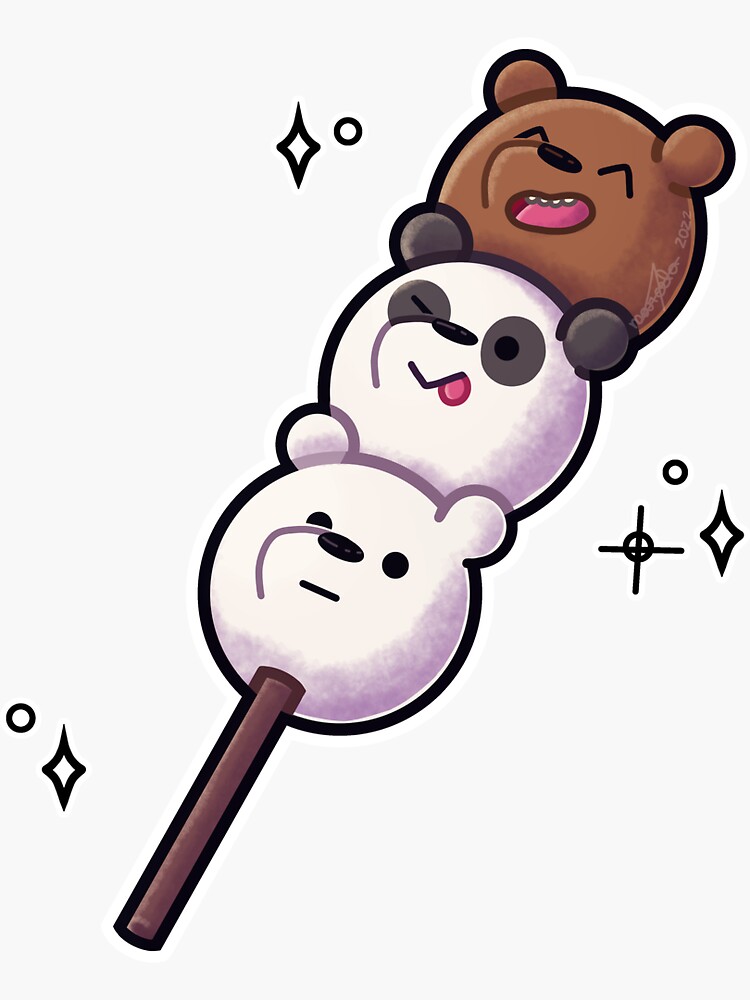 "we bare bears dango" Sticker for Sale by MarcyMoon | Redbubble