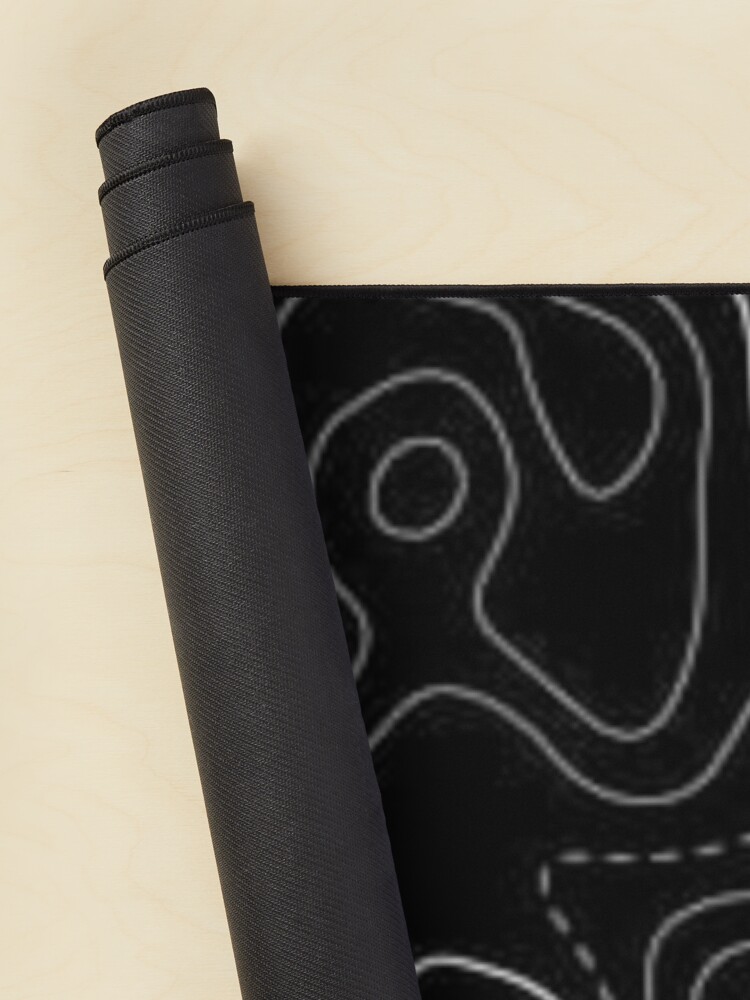 "Black & White Topo lines" Mouse Pad by Avstain | Redbubble