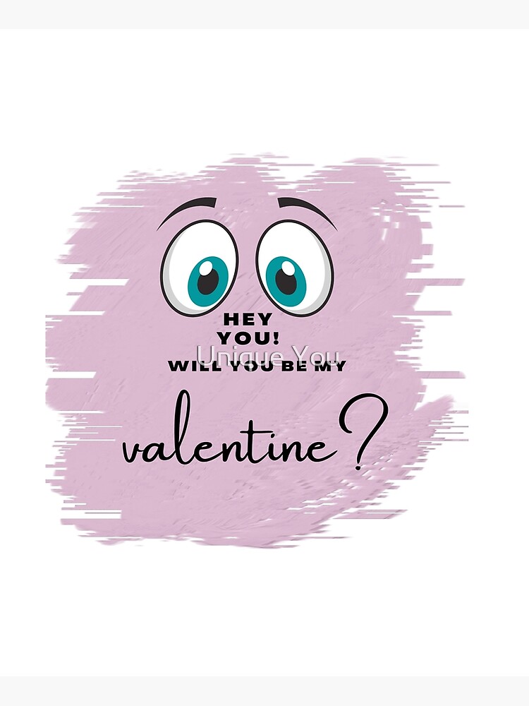 "Cute Cartoon Proposal for Valentines Day" Poster for Sale by ...