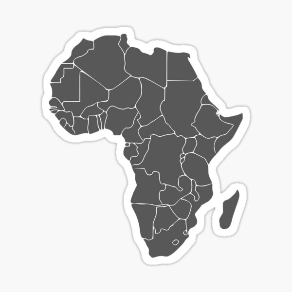 "Africa map" Sticker for Sale by VoiceOfTheHeart | Redbubble