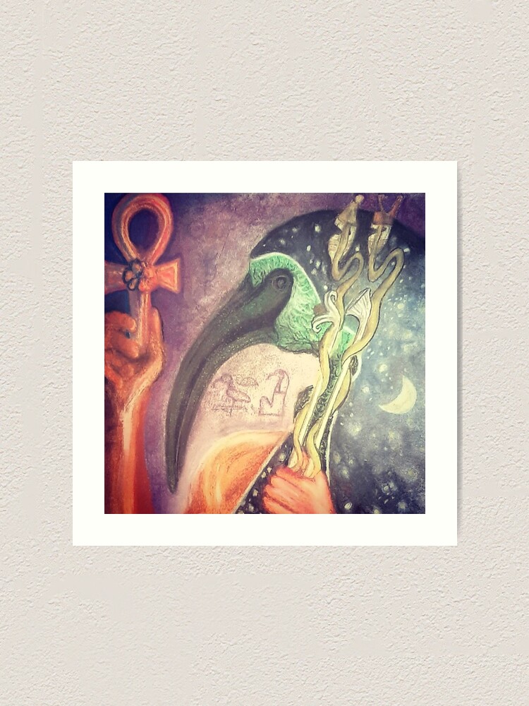 "Tahuti Thoth Egyptian God" Art Print for Sale by obsidiandoor | Redbubble