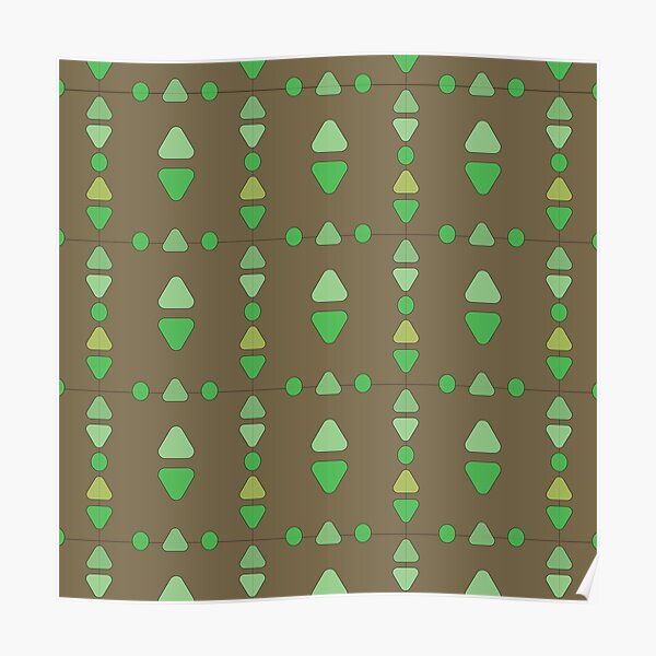 "Green Triangle variations" Poster for Sale by djsproles | Redbubble
