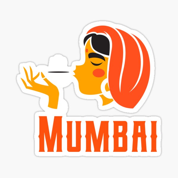 "A Mumbai Gift Idea, Mumbai cartoon, Mumbai art, Mumbai 2022" Sticker ...