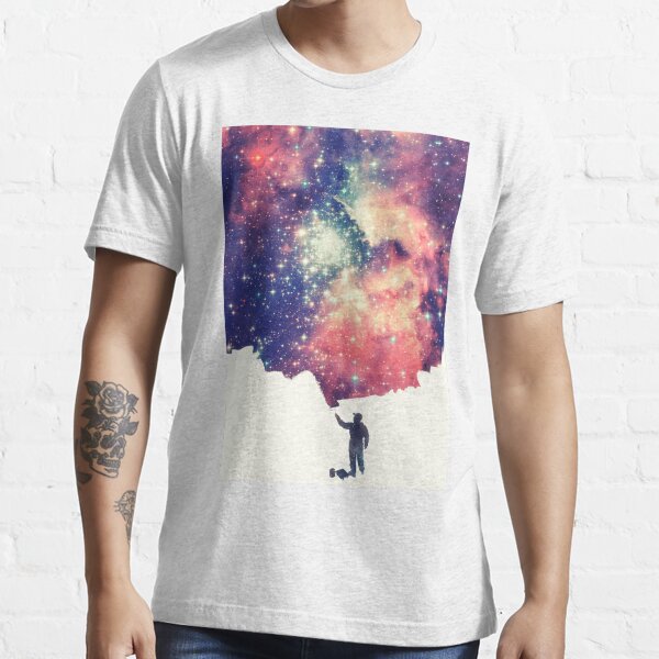 "Painting the universe (Colorful Negative Space Art)" T-shirt for Sale ...