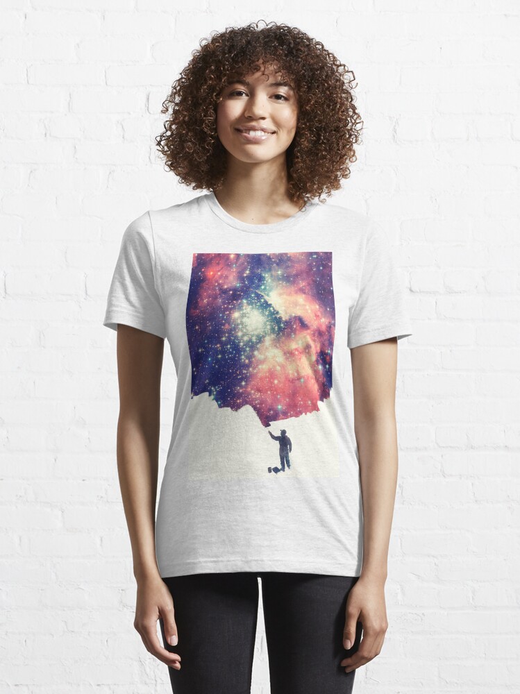 "Painting the universe (Colorful Negative Space Art)" T-shirt for Sale ...