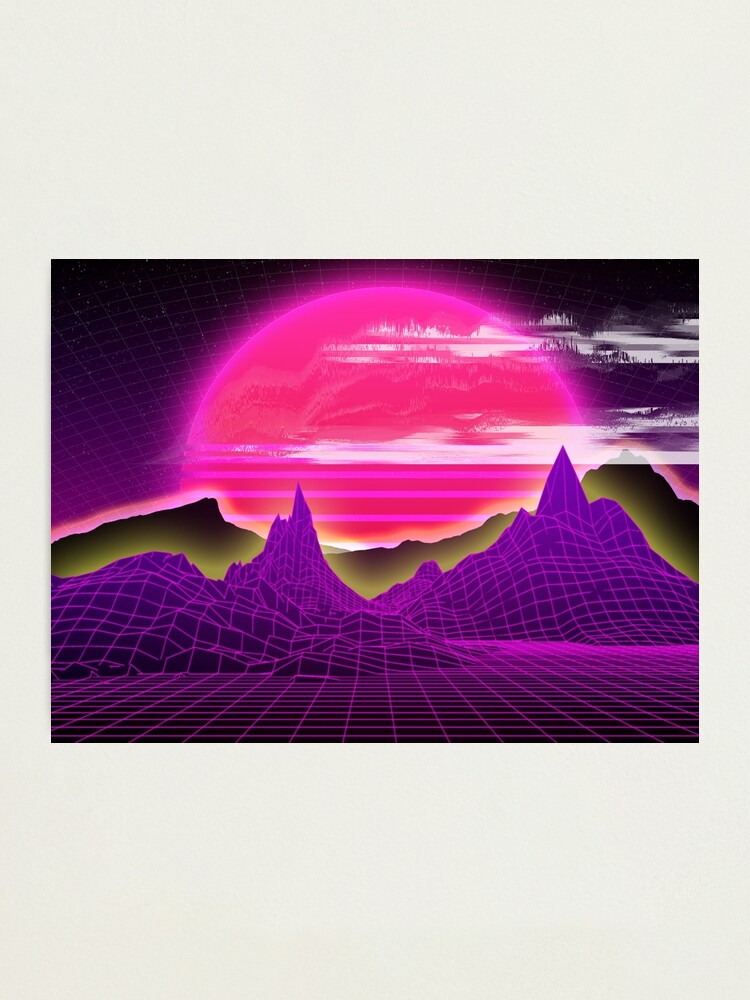 "Vintage Video Games Box Style Retro 80s Tron Design" Photographic ...