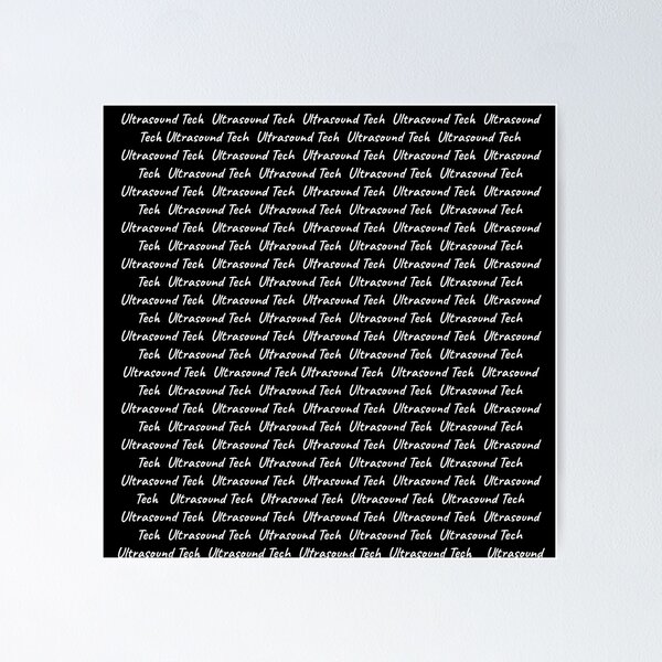 "Ultrasound Tech Repeating Pattern Ultrasound Tech" Poster for Sale by ...