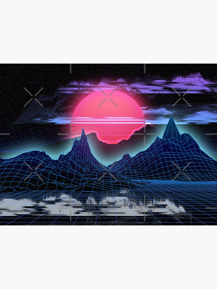 "Vintage Video Games Box Style Retro 80s Tron Design Digital World ...