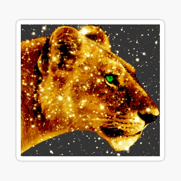 "Lioness" Sticker by sandywv | Redbubble