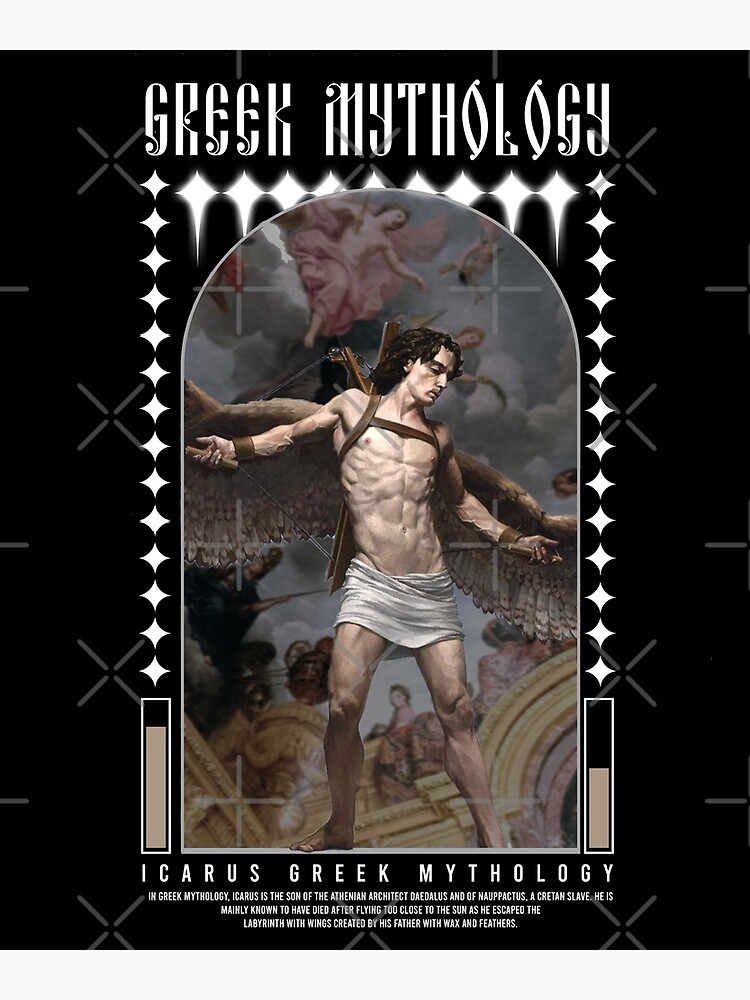 "icarus greek mythology" Poster for Sale by jpegarts | Redbubble