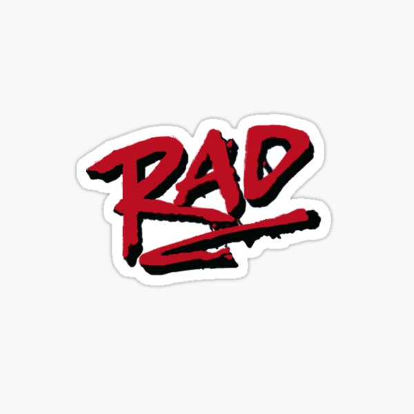 "RAD 1980 BMX MOVIE" Sticker for Sale by toastone | Redbubble