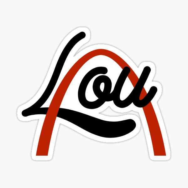 "Lou with arch " Sticker for Sale by groovy-smoothie | Redbubble
