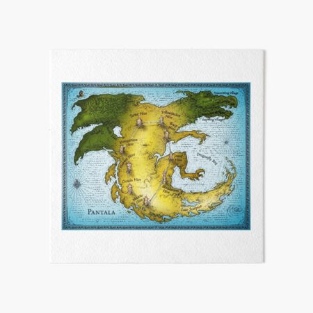 "WOF Maps Pantala poster" Art Board Print by GodVibesStore | Redbubble