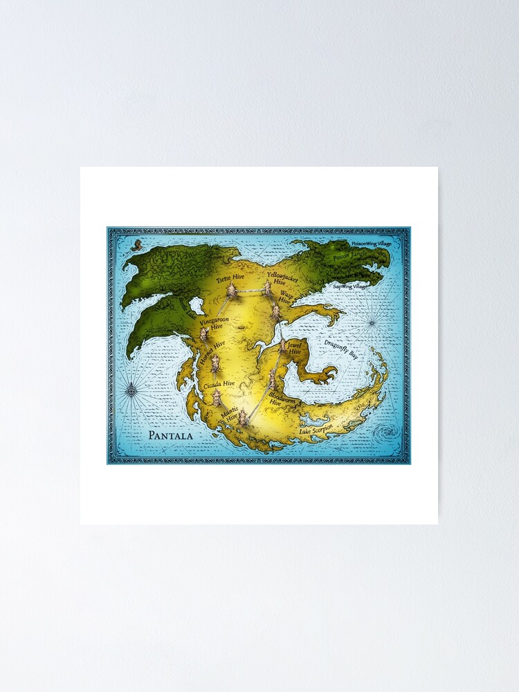 "WOF Maps Pantala poster" Poster for Sale by GodVibesStore | Redbubble