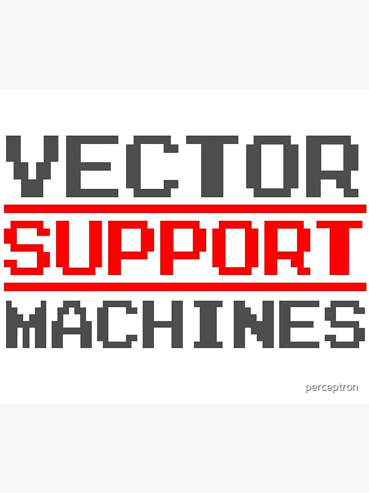 "Support vector machines logo (8-bit)" Poster for Sale by perceptron ...