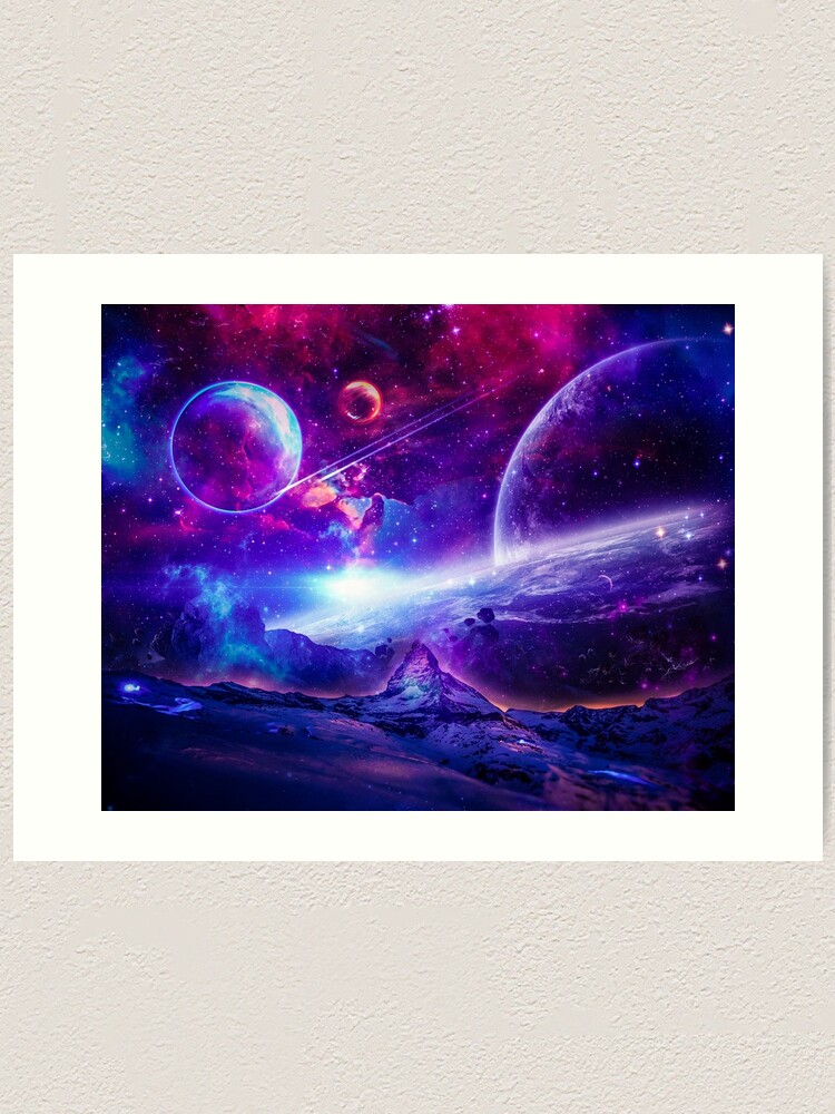 "Sea of Planets and Stars in the Multiverse" Art Print for Sale by ...