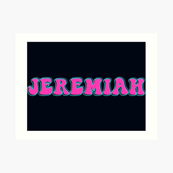 "JEREMIAH Cute Name Design JEREMIAH - Kawaii JEREMIAH Name" Art Print ...
