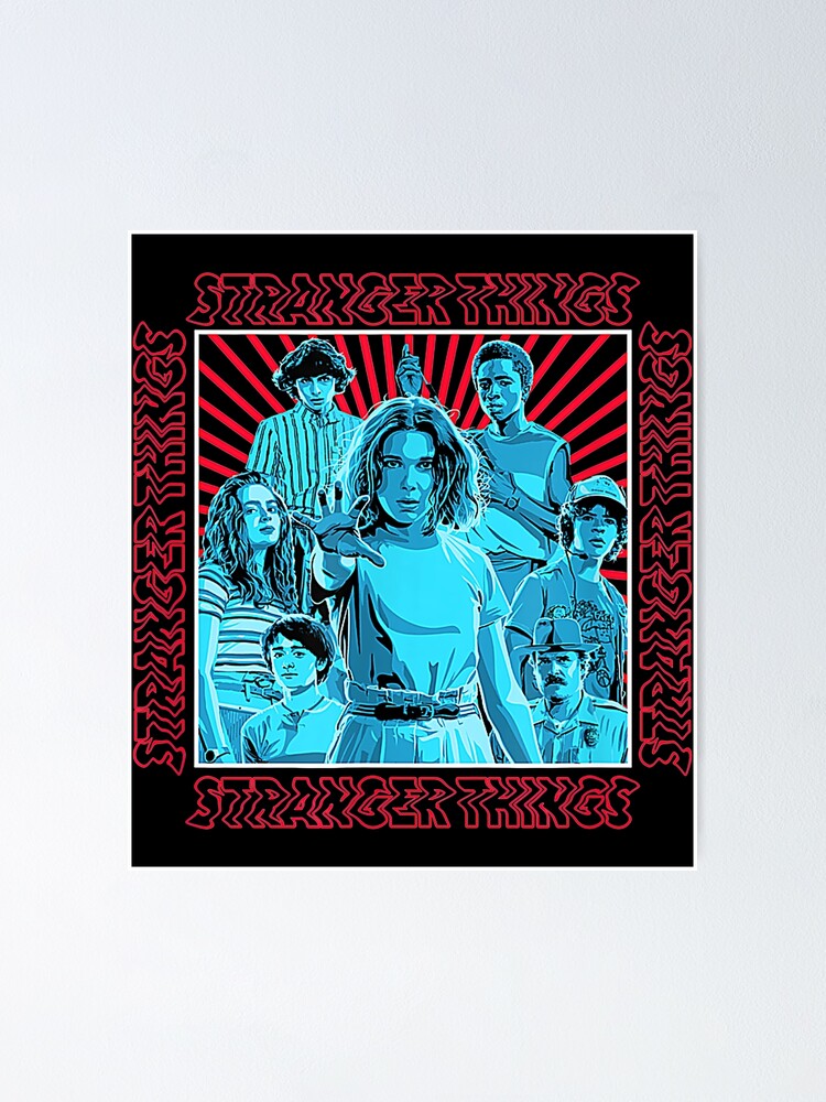 "Stranger Things Group Shot Groovy Box Up" Poster for Sale by ...