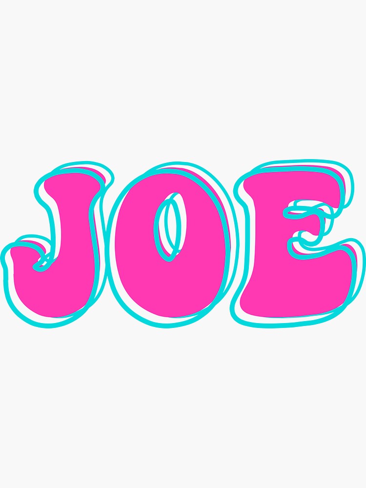 "JOE Cute Name Design JOE - Kawaii JOE Name" Sticker by Custom-Name ...