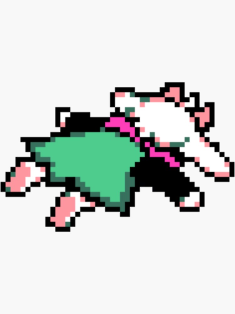 "Flat Ralsei" Sticker for Sale by Cheesefather | Redbubble