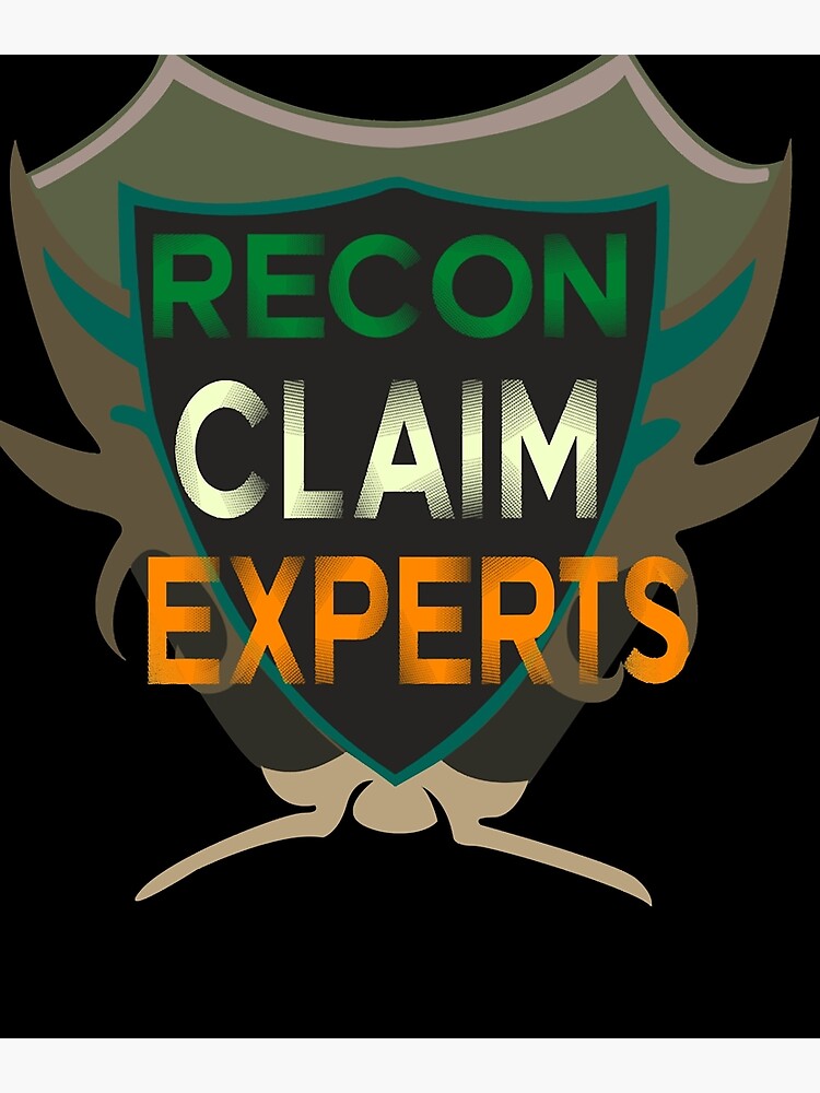 "Recon-Claims Tee Logo" Poster for Sale by PierreCorn81 | Redbubble