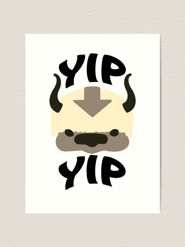 "Yipyip Appa - Avatar the Last Airbender" Art Print for Sale by marella-grace | Redbubble