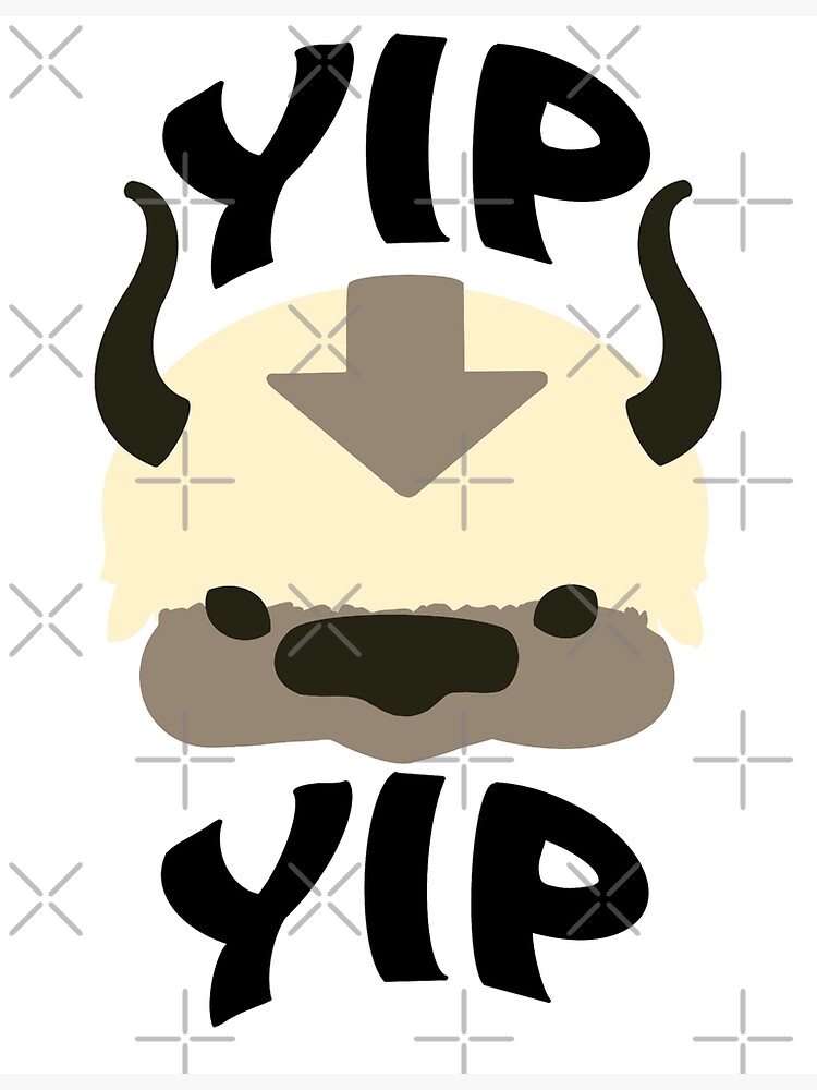 "Yipyip Appa - Avatar the Last Airbender" Art Print for Sale by marella-grace | Redbubble
