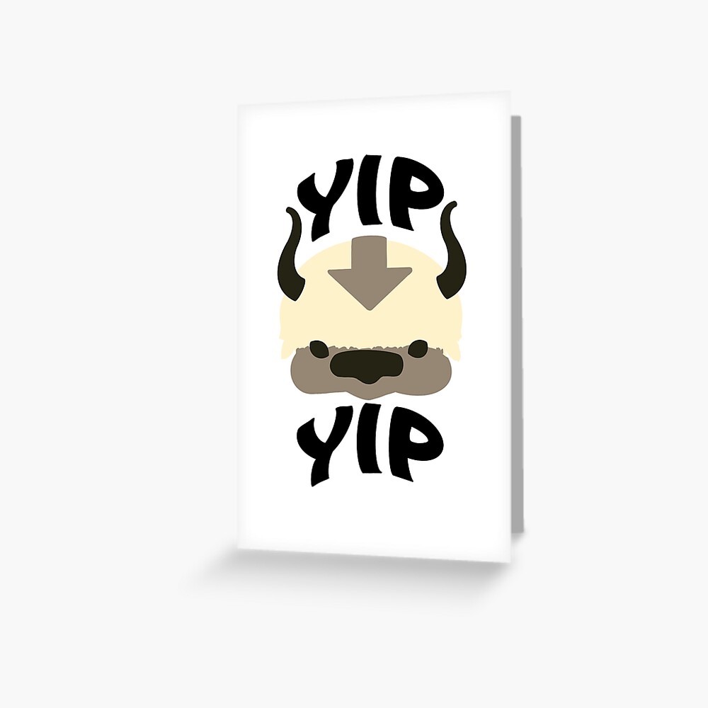 "Yipyip Appa - Avatar the Last Airbender" Greeting Card by marella-grace | Redbubble