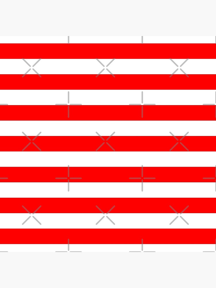 "Red and White Horizontal Stripes" Art Board Print for Sale by ...