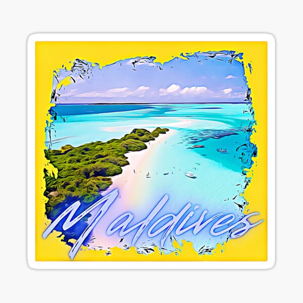 "Maldives" Sticker for Sale by TheWorldTourist | Redbubble