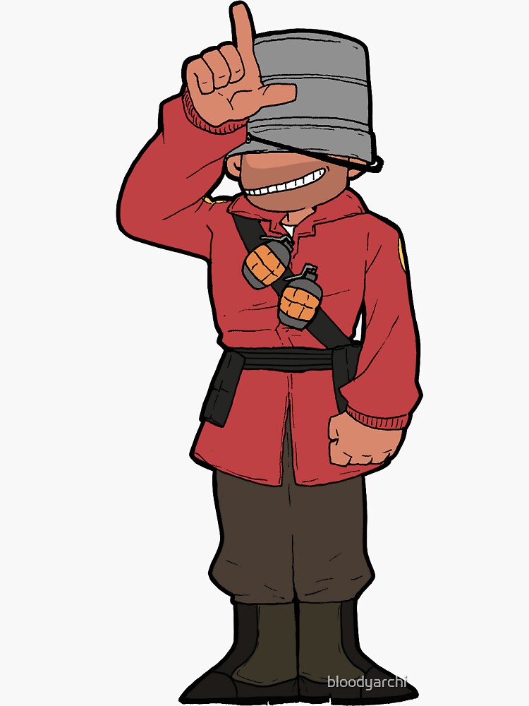 "RED Soldier" Sticker for Sale by bloodyarchi | Redbubble