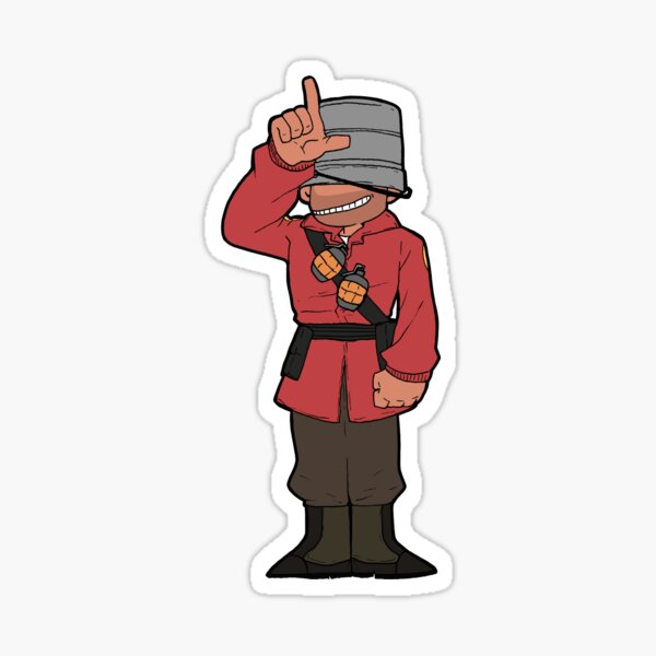 "RED Soldier" Sticker for Sale by bloodyarchi | Redbubble