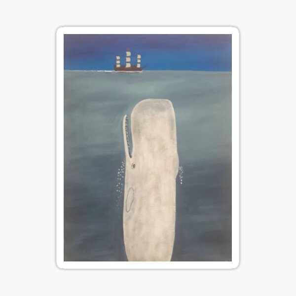 "Moby's Dick" Sticker by shawnsartistry | Redbubble