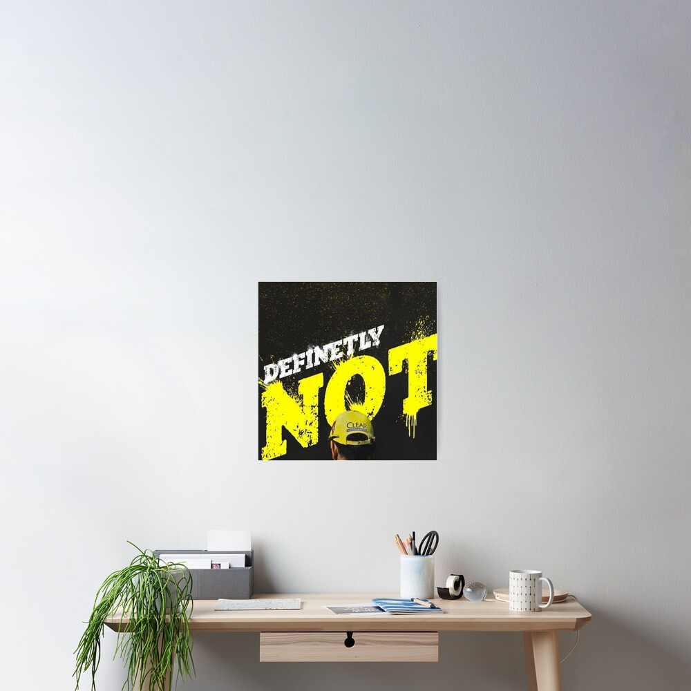 "ms dhoni definitely not " Poster for Sale by ramajeyam | Redbubble