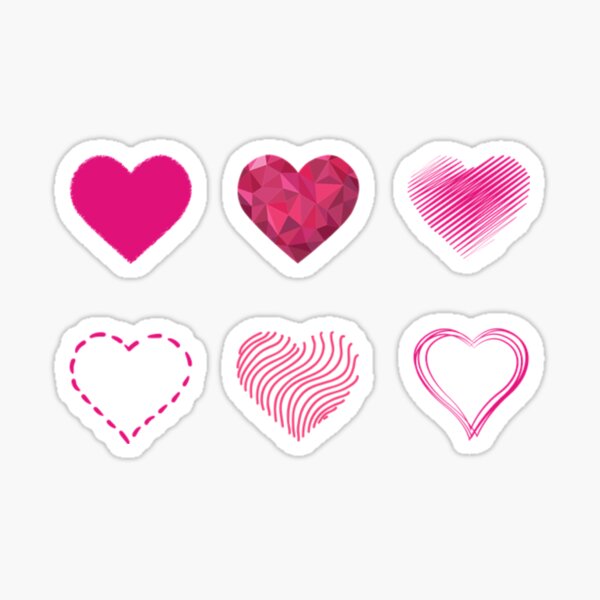 "Heart sticker pack" Sticker by Got2Share | Redbubble