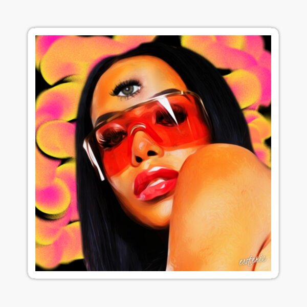 "Aaliyah" Sticker by TimothyNielsen | Redbubble