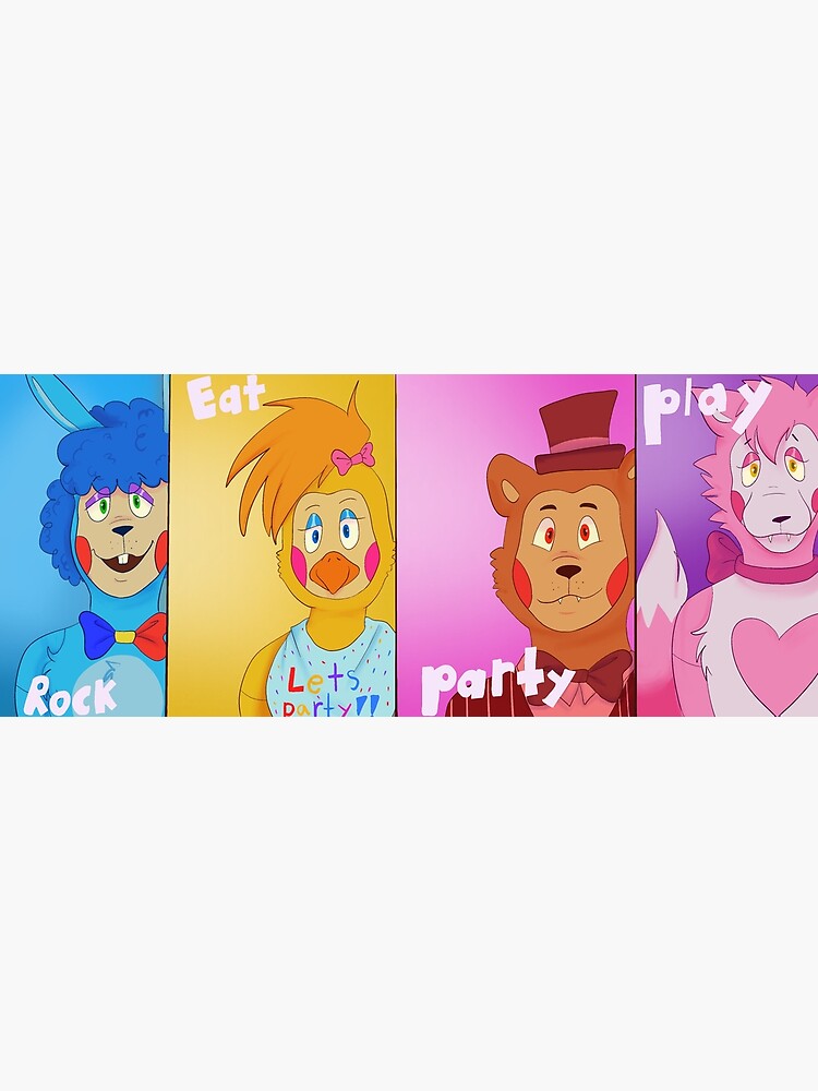 "Fnaf 2 poster redraw" Poster for Sale by GingerMinger | Redbubble