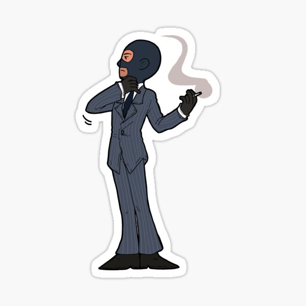 "BLU Spy" Sticker by bloodyarchi | Redbubble