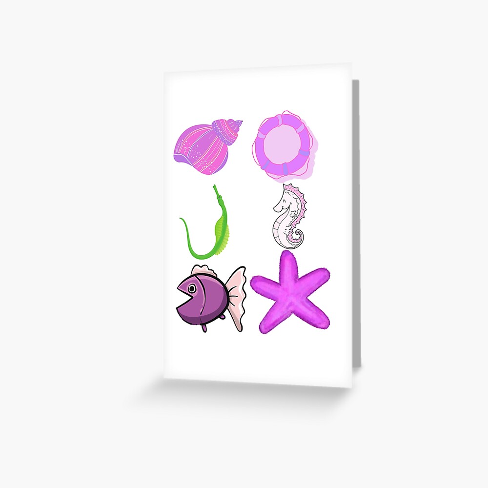 "cute deep sea creatures" Greeting Card for Sale by Hinny8 | Redbubble