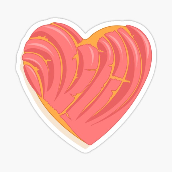"Heart Concha" Sticker by fa-me | Redbubble