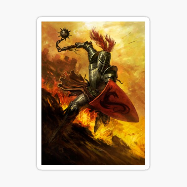 "The Knight" Sticker for Sale by AlanLathwell | Redbubble