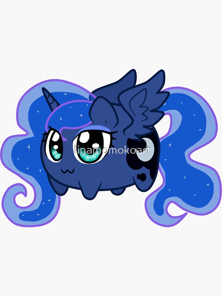 "Potato chibi: Princess Luna" Sticker by linamomokoart | Redbubble