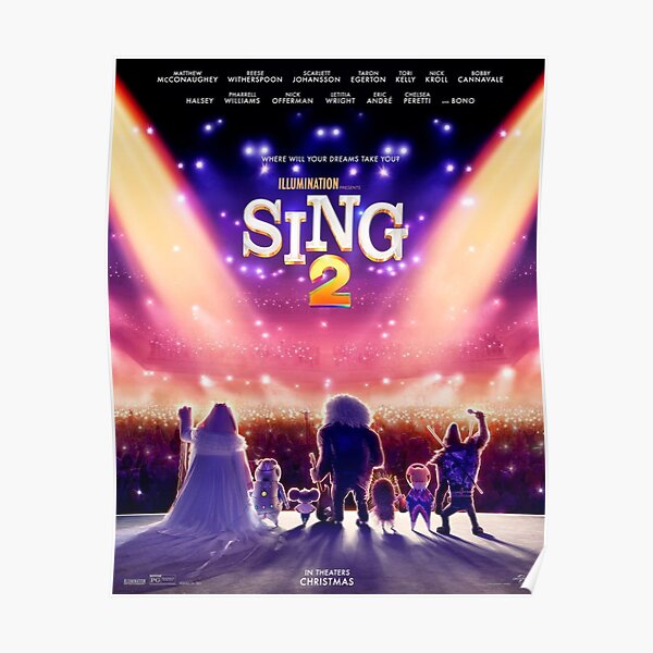 "Sing 2 Poster" Poster for Sale by ferlymidele | Redbubble